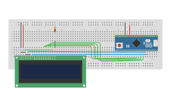 Circuit design Arduino Micro | Tinkercad