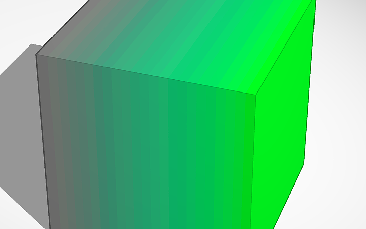 3D design Gray to Green gradient - Tinkercad