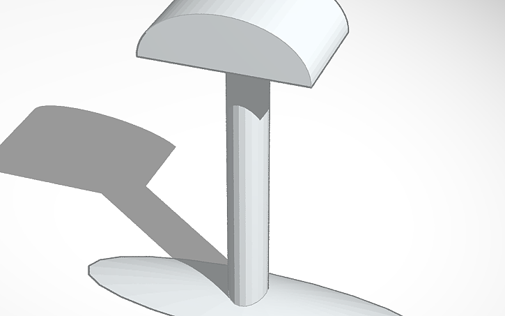 3D design Headphone stand - Tinkercad