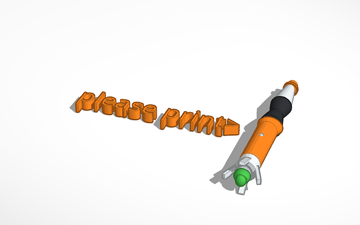 3D design The 11th/12th Doctors sonic screwdriver - Tinkercad