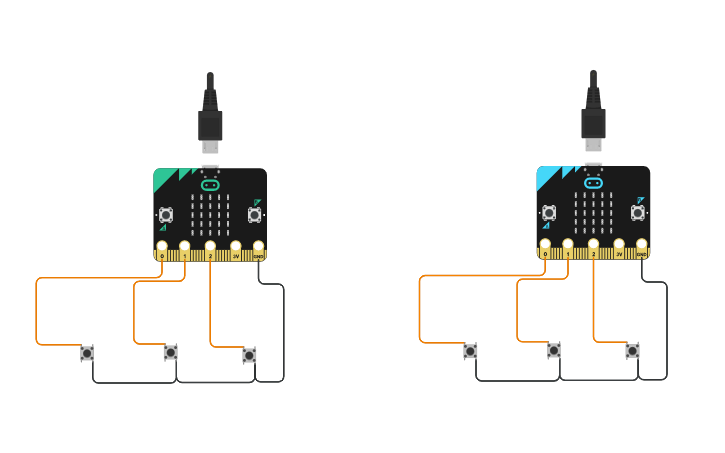 Circuit design Micro:bit Messenger | Tinkercad