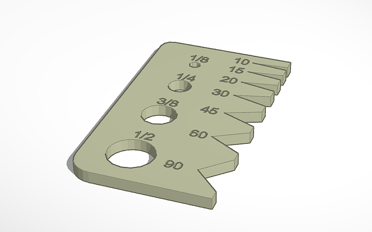 3D design Angle Gauge | Tinkercad