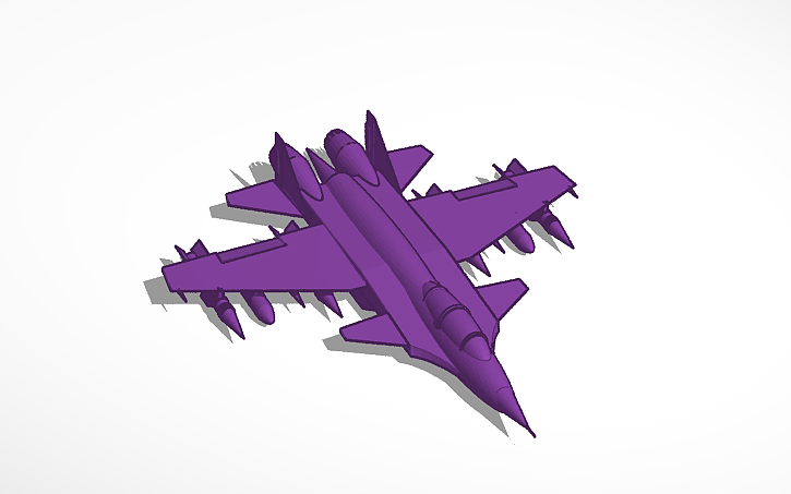 3D design fighter jet - Tinkercad