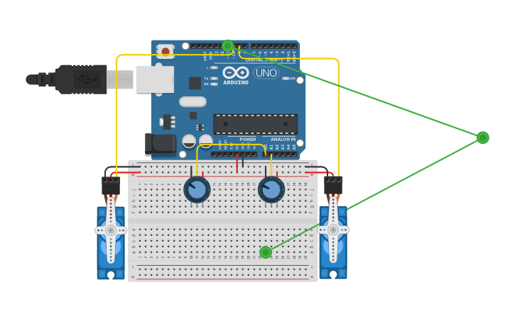 Circuit Design Copy Of Servo Joystick Tinkercad