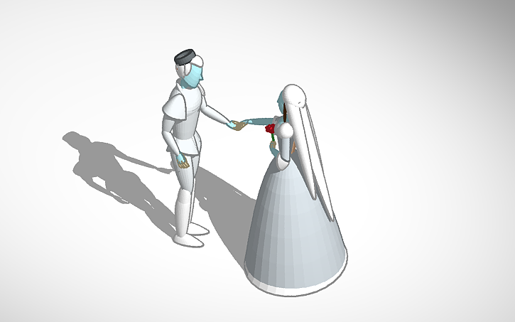 3D design Corpse Bride - Tinkercad