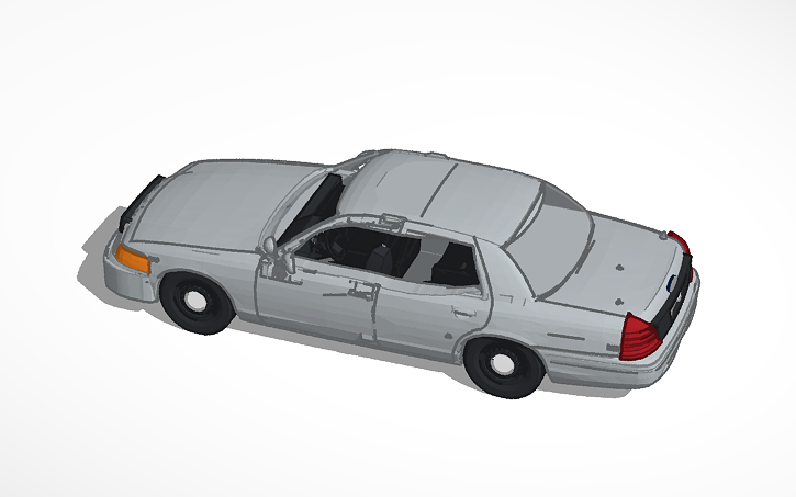 3D design Ford Crown Victoria Undercover - Tinkercad