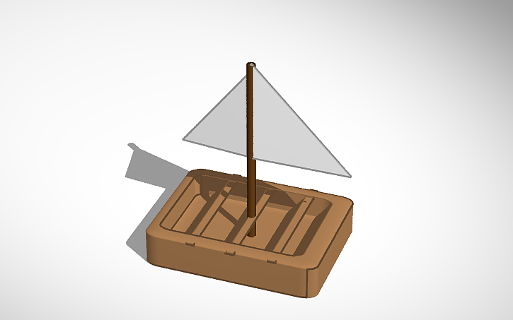 3D design boat - Tinkercad