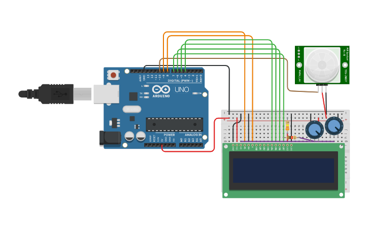 Circuit design Chip ATmega16U2 - Tinkercad