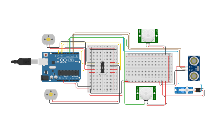 Circuit design RobotJihad | Tinkercad