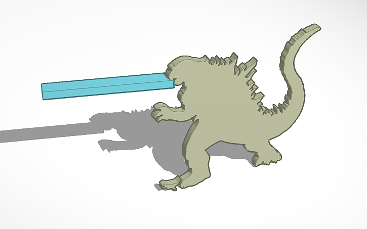 3D design Godzilla Atomic Breath | Tinkercad