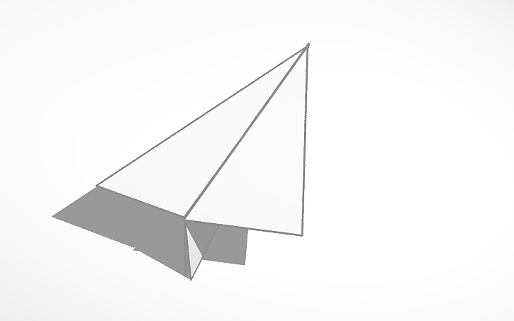 3D design paper plane | Tinkercad