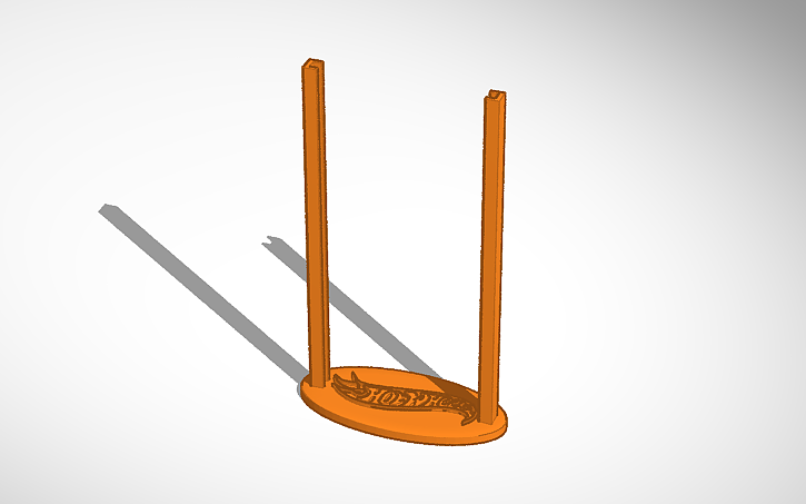 3D design hot wheels stand - Tinkercad