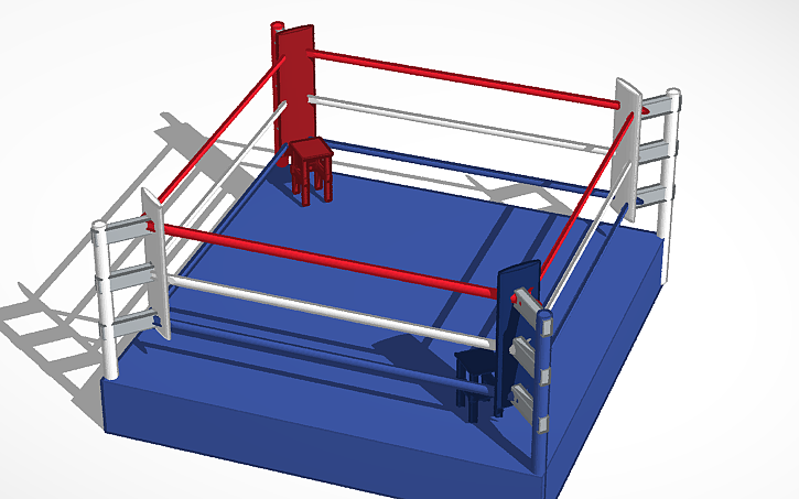 3D design Boxing Ring - Tinkercad