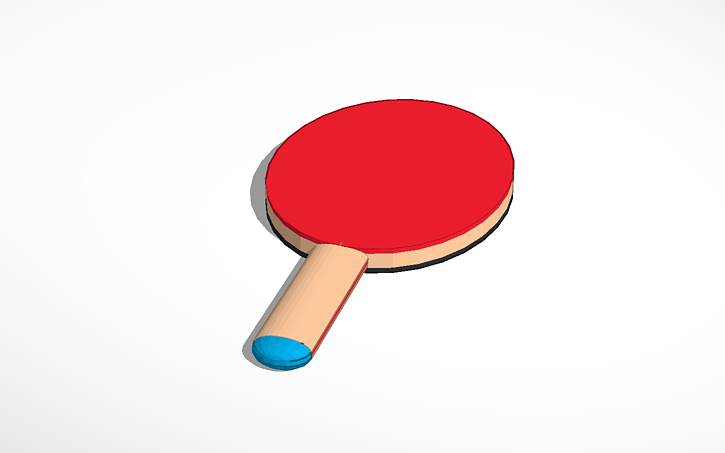 3D design Table Tennis Bat - Tinkercad
