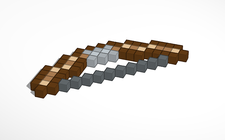 3D design Minecraft Bow | Tinkercad