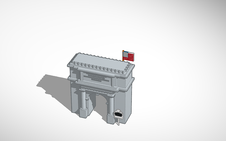3D design Historical Monument - Tinkercad
