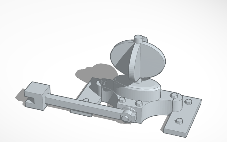 3D design HO Scale switch ground throw or switch stand - Tinkercad