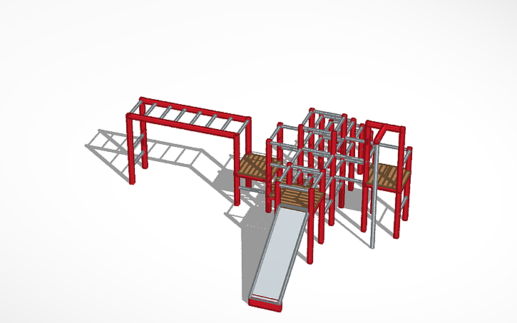 3D design PS 203 JUNGLE GYM - Tinkercad