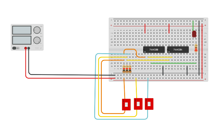 Circuit design Tarea 1 circuito simplificado - Tinkercad
