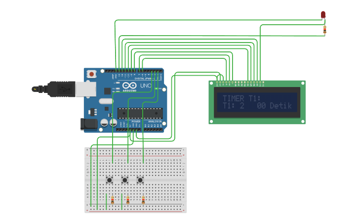 Circuit design Timer arduino - Tinkercad