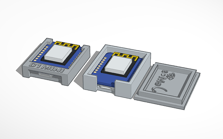 3D design D1 mini Case | Tinkercad