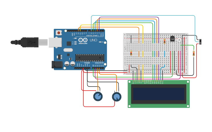 Circuit Design Project Of Water Quality Monitoring System Tinkercad