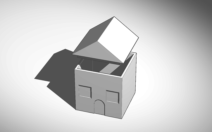 3D design House Box - Tinkercad