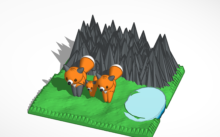 3D design Fox Home (Copy of Fox Family) | Tinkercad