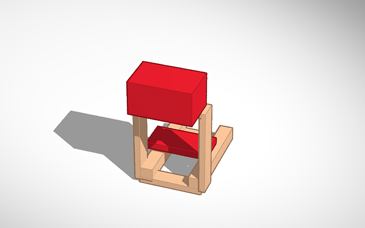 3D design My plan for a homemade sim racing wheel stand - Tinkercad