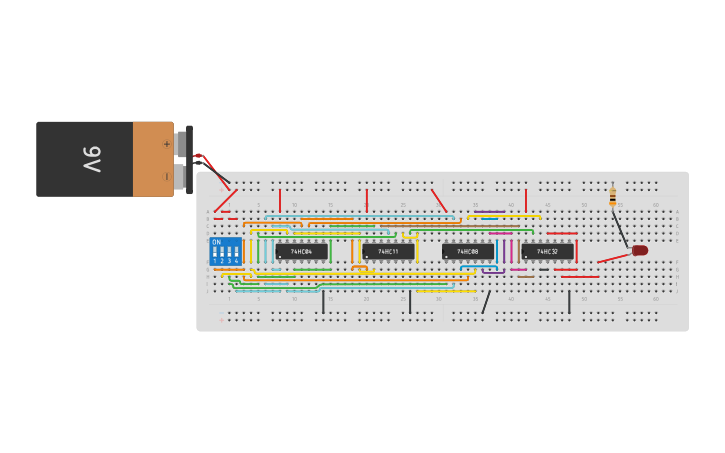 Circuit design Number 1 - Tinkercad
