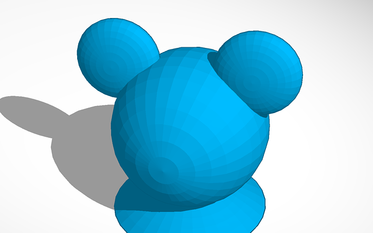 3D design Mickey Mouse | Tinkercad