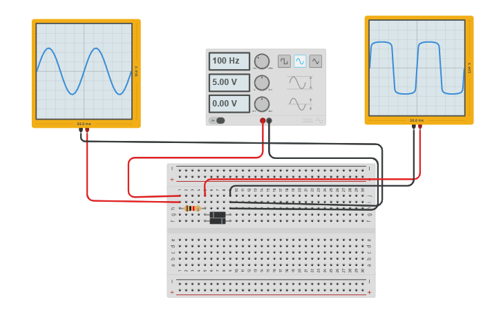 Circuit design combinational clipper | Tinkercad
