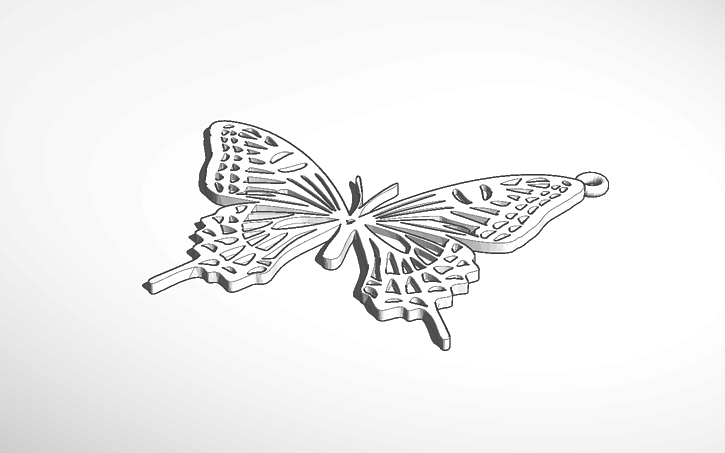 3D design Butterfly - Tinkercad