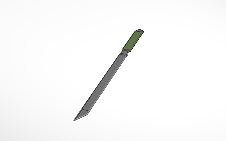 3D design Raiden's HF Blade (MGS4 & Prologue) - Tinkercad
