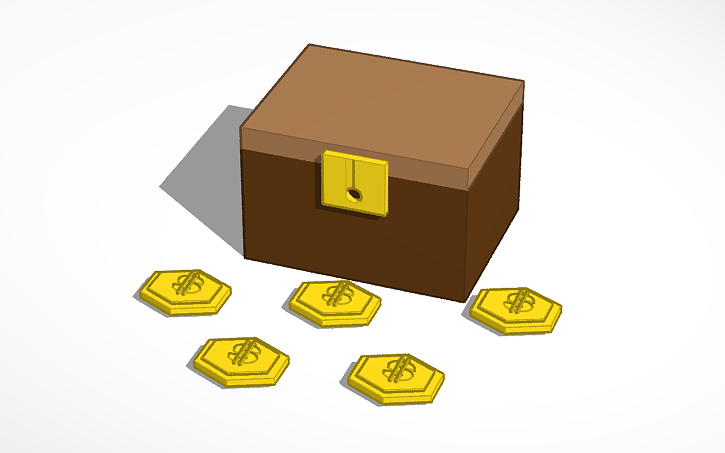 3D design treasure chest | Tinkercad