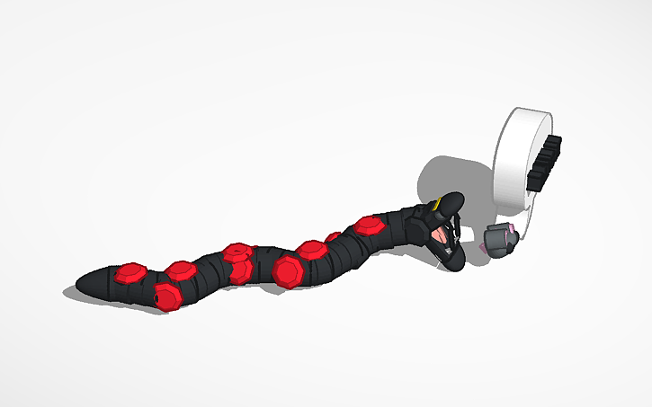 3D design snake - Tinkercad