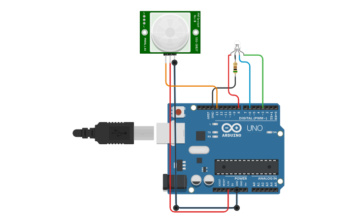 Circuit Design Copy Of Arduino Sensor Gerak Tinkercad