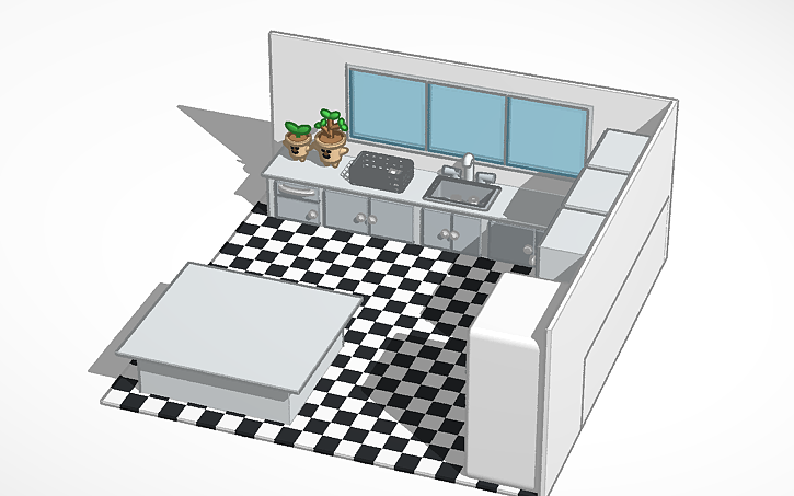 3D design Kitchen - Tinkercad