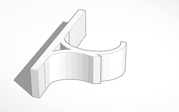 3D design Cable Hanger Clip - Tinkercad