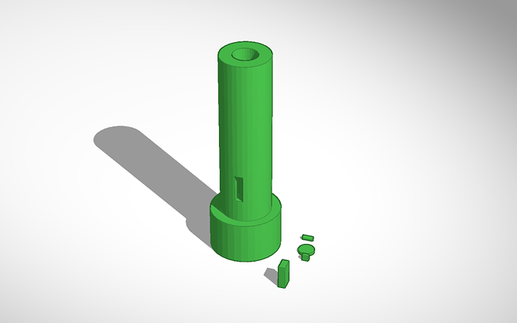 3D design Warp Pipe Flashlight - Tinkercad