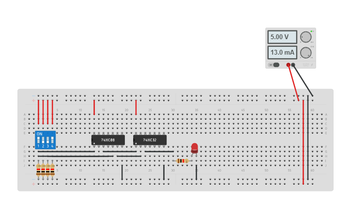 Circuit design practica 1 gio - Tinkercad