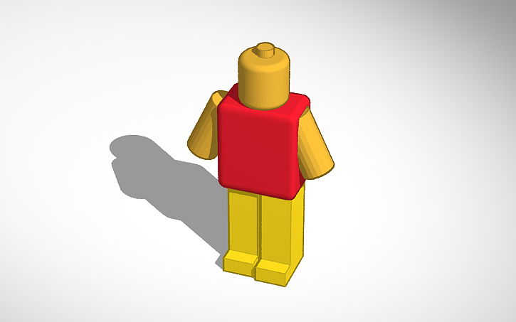 3D design Derpy LEGO guy - Tinkercad