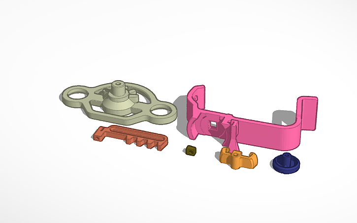 3D design PS5 mini controller wheel (1 Print) - Tinkercad