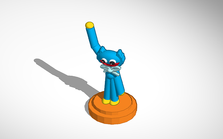 3D design Huggy Wuggy on stand | Tinkercad