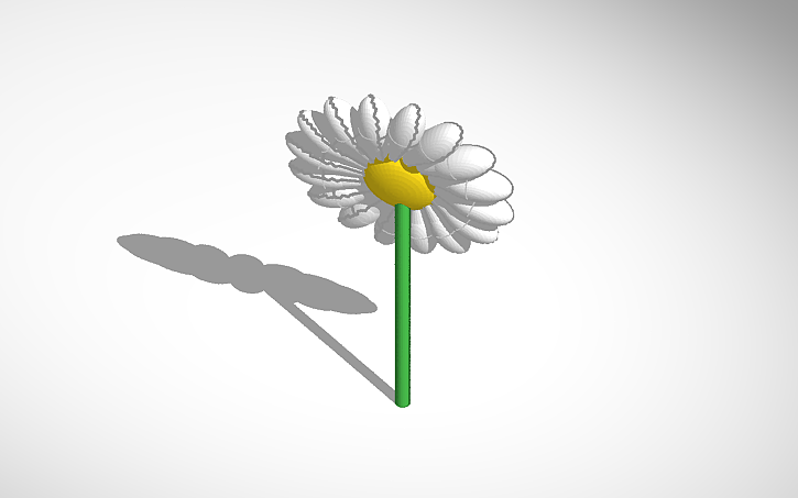 3D design flower - Tinkercad