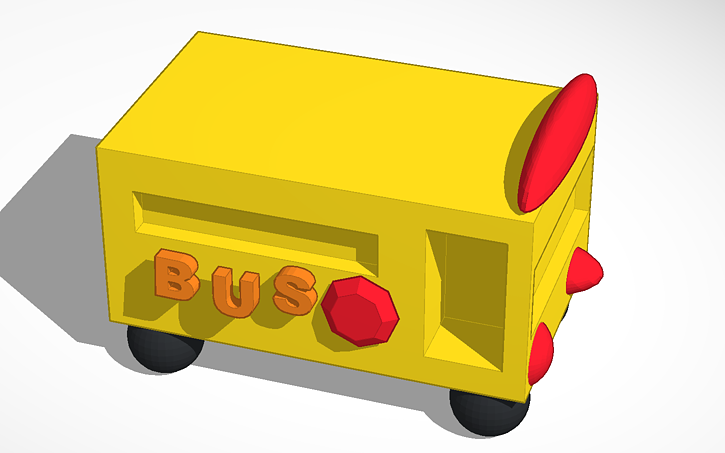 3D design School bus - Tinkercad