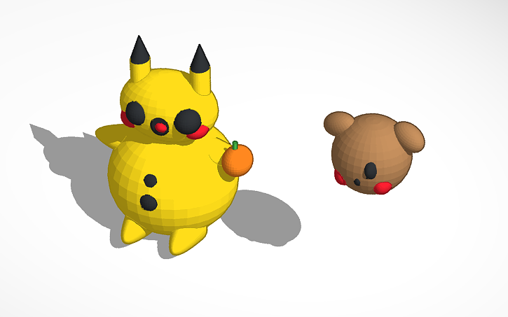 3D design Derpy Pikachu | Tinkercad