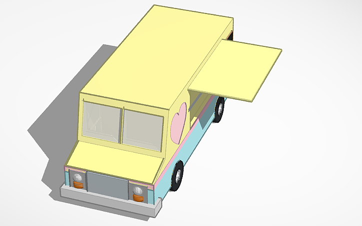3D design Food truck - Tinkercad