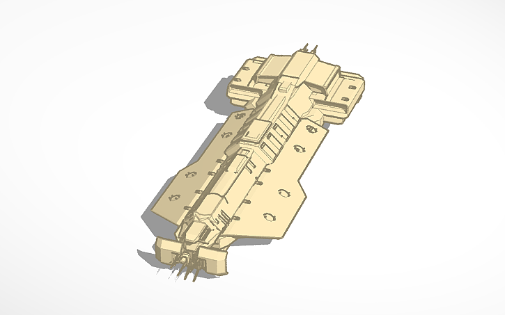 3D design halo athens class carrier (fixed) | Tinkercad