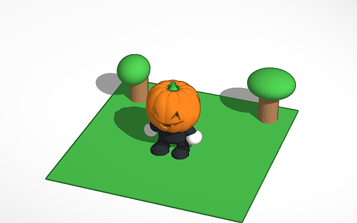 3D design pump from the spooky month - Tinkercad